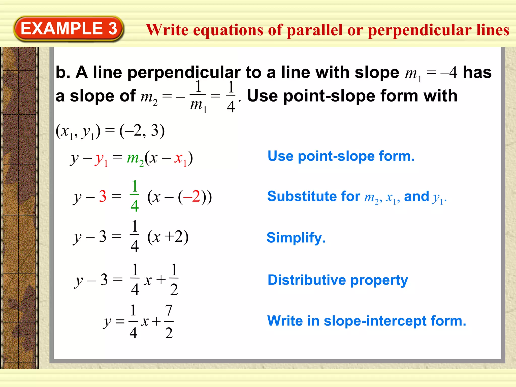 Writing Equations of a Line | PPT