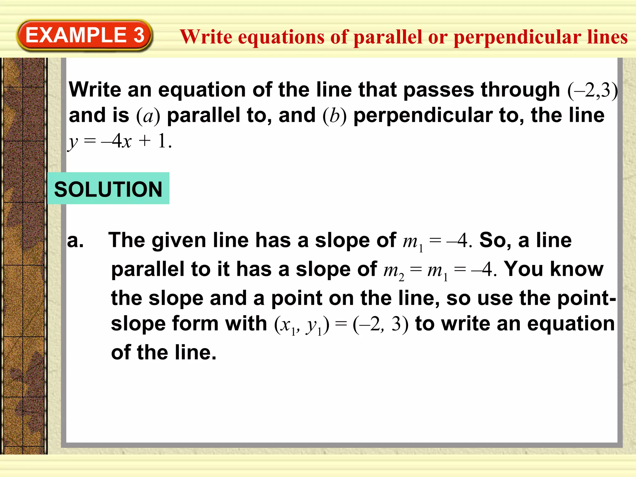 Writing Equations of a Line | PPT