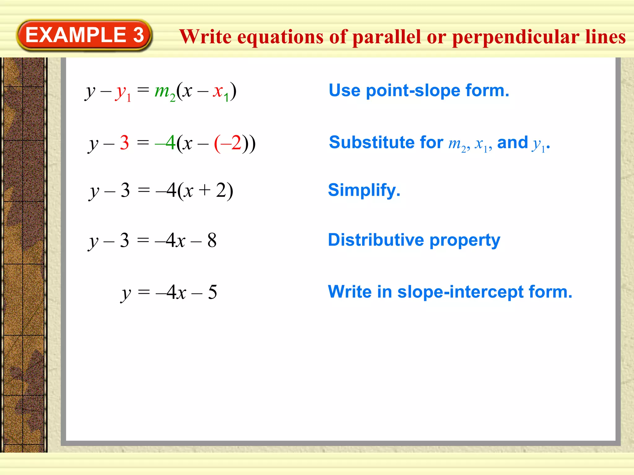 Writing Equations of a Line | PPT