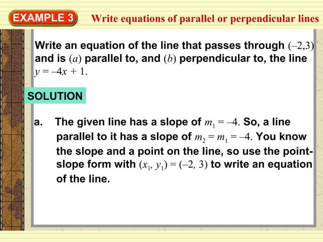 Writing Equations of a Line | PPT | Geology | Science