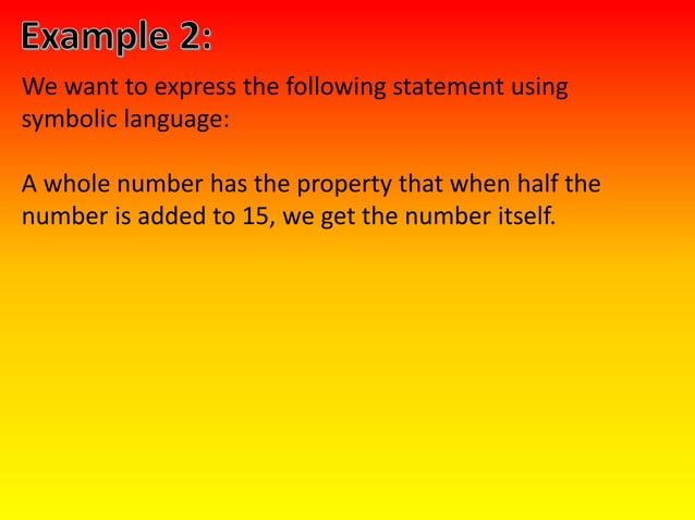 Writing equations using symbols | PPTX