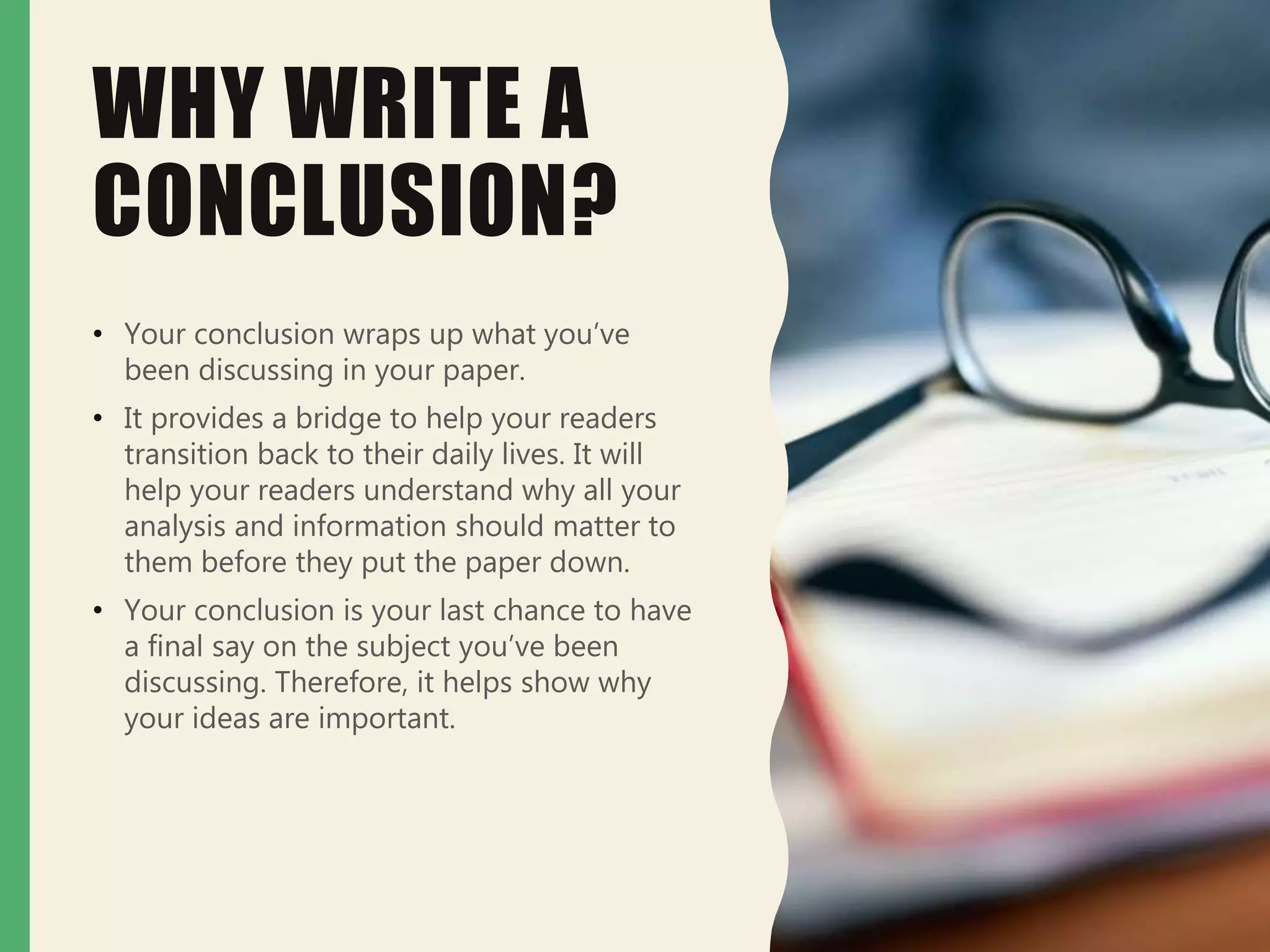 Writing essay conclusions | PPTX