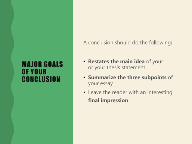 Writing essay conclusions | PPT