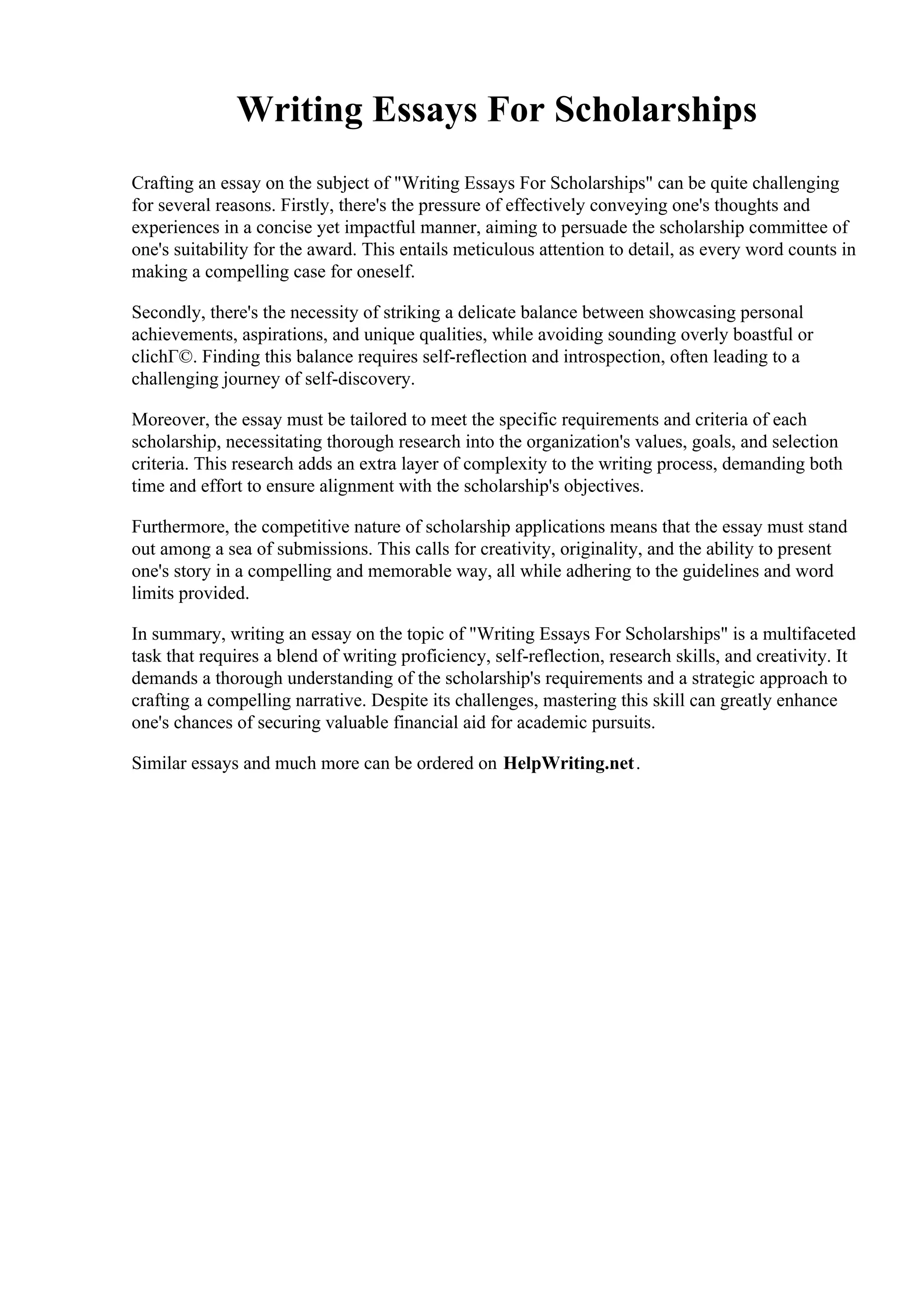 Writing Essays For Scholarships.pdf