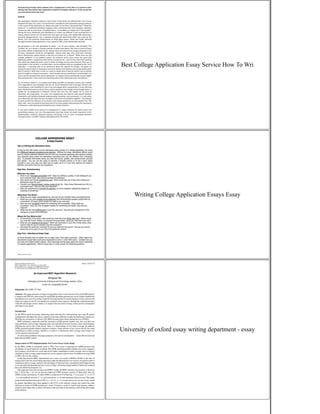 Writing Essays For University | PDF