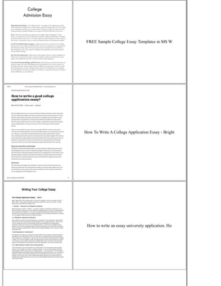 Writing Essays For University | PDF