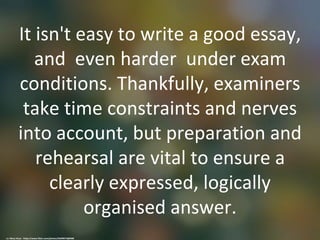 Writing essays in exams | PPTX