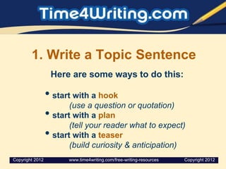 Writing essays introduction | PPTX