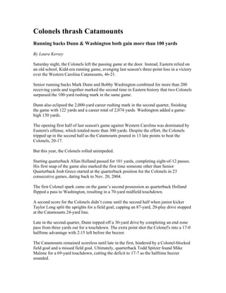 Sports Game Writing Example | PDF