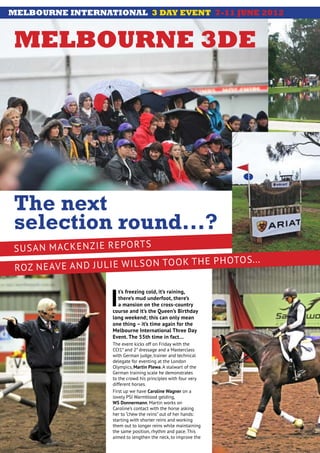 Susan Mackenzie Writing Portfolio from The Horse Magazine | PDF