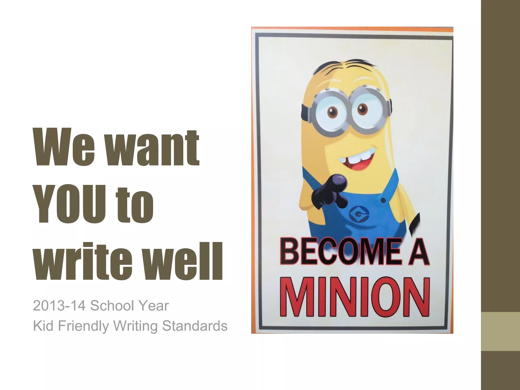 Writing Expectations | PPT