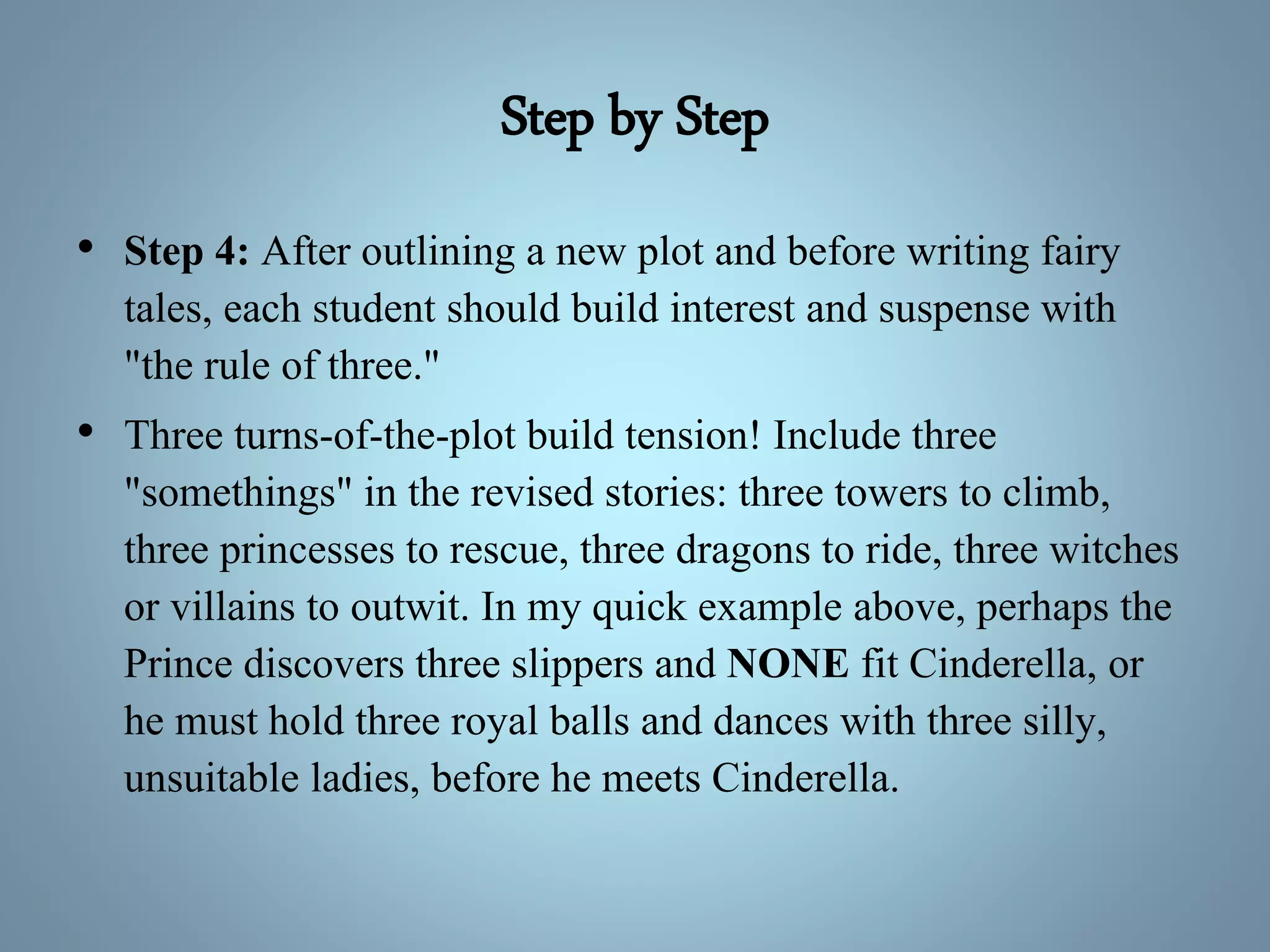 Writing fairy tales | PPTX