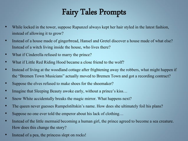Writing fairy tales | PPTX | Fantasy | Genres
