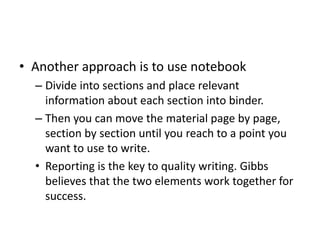 Writing features | PPT