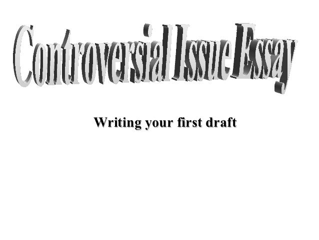 Writing first draft Writing first draft