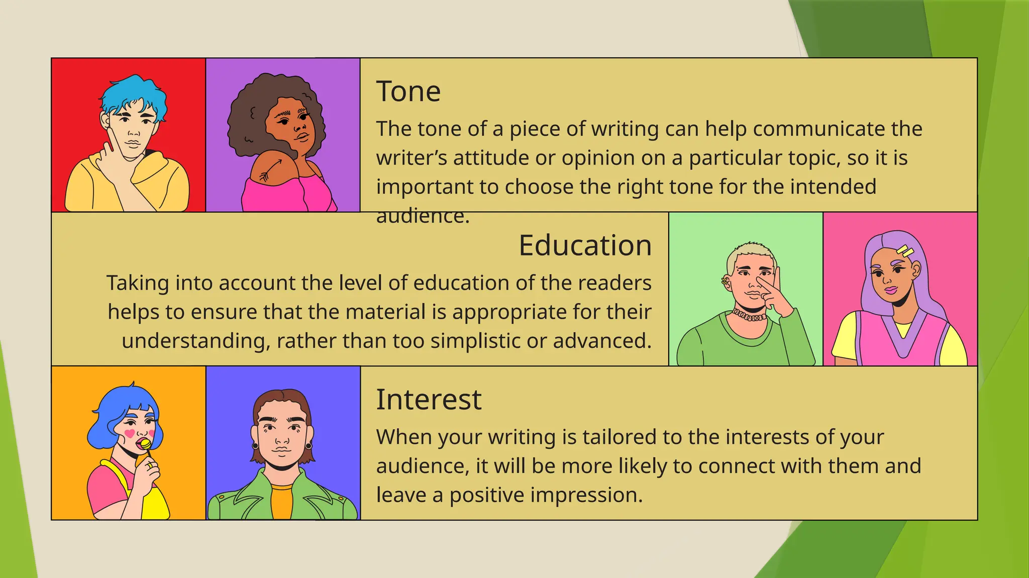 Writing for an audience in learning language .pptx