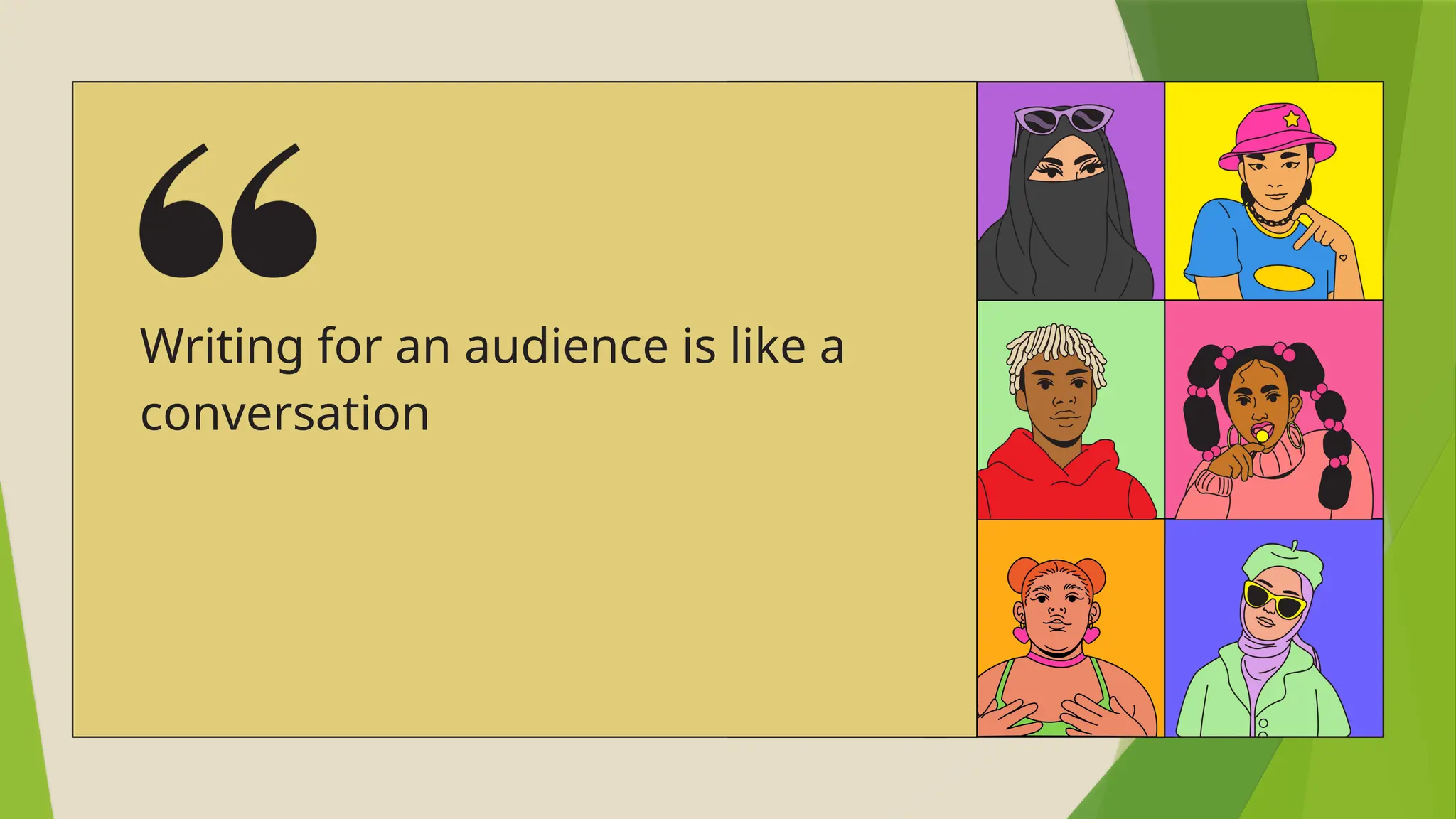 Writing for an audience in learning language .pptx