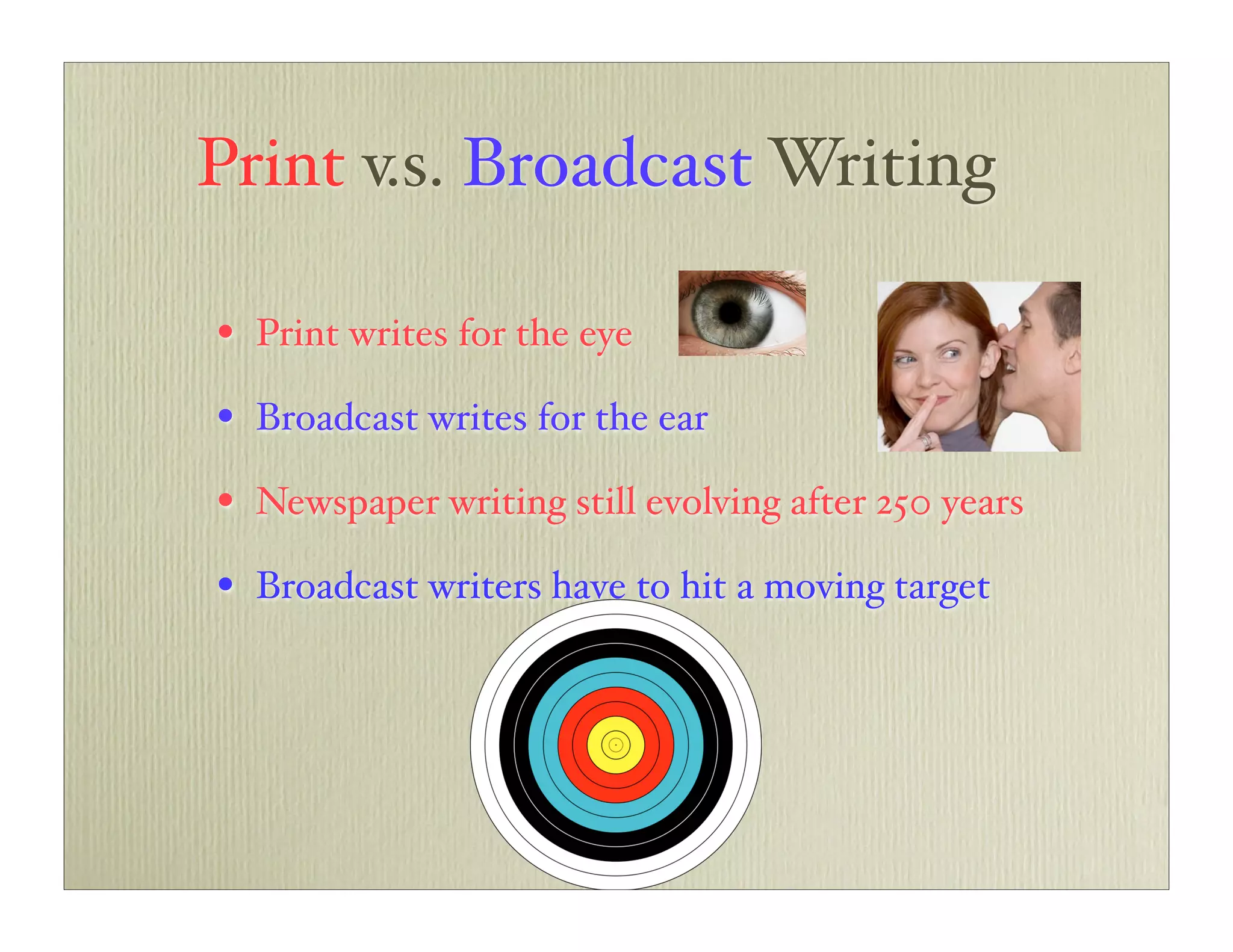 Writing for a visual media lecture 2 | PDF