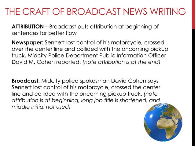 Writing for broadcast | PDF | Public Radio | Talk Radio