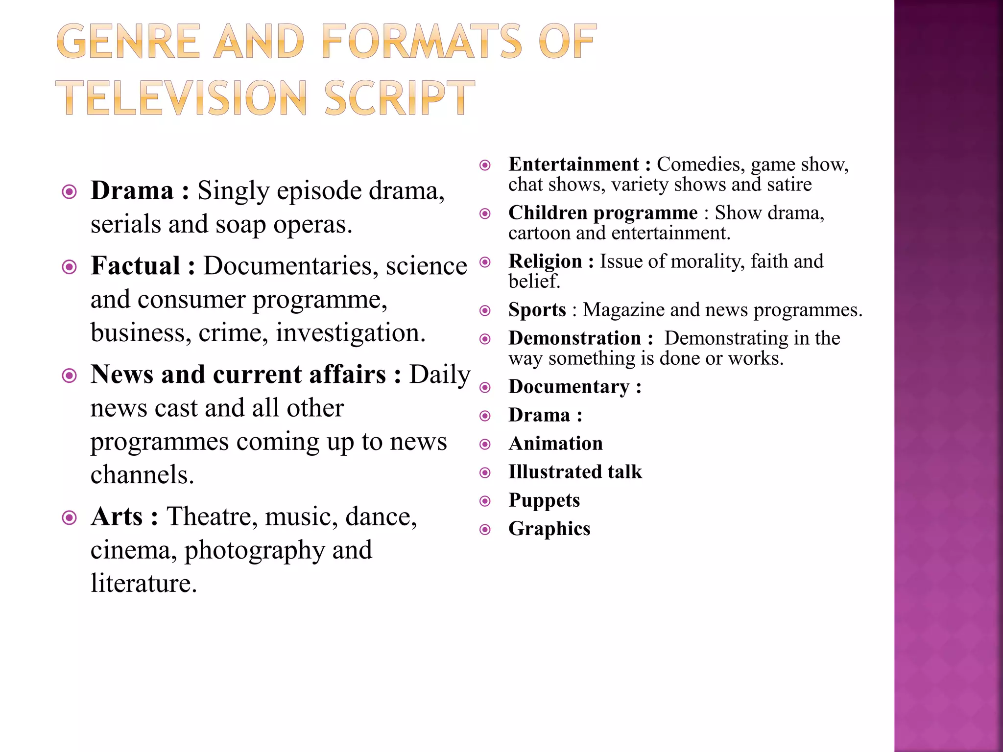 Writing for broadcast media | PDF