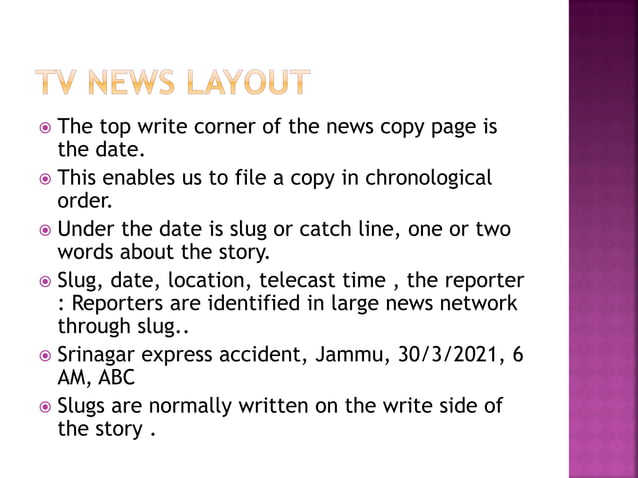 Writing for broadcast media | PPT