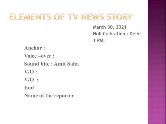 Writing for broadcast media | PPT