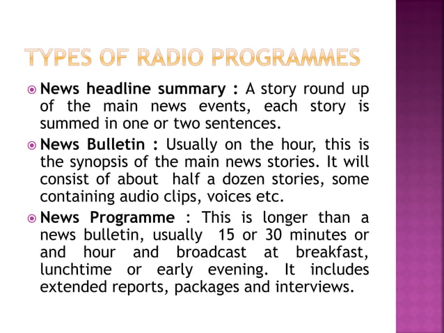 Writing for broadcast media | PPT