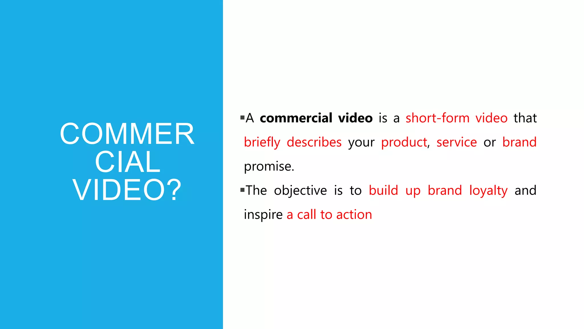 Writing for commercial Ad script-master class | PPTX