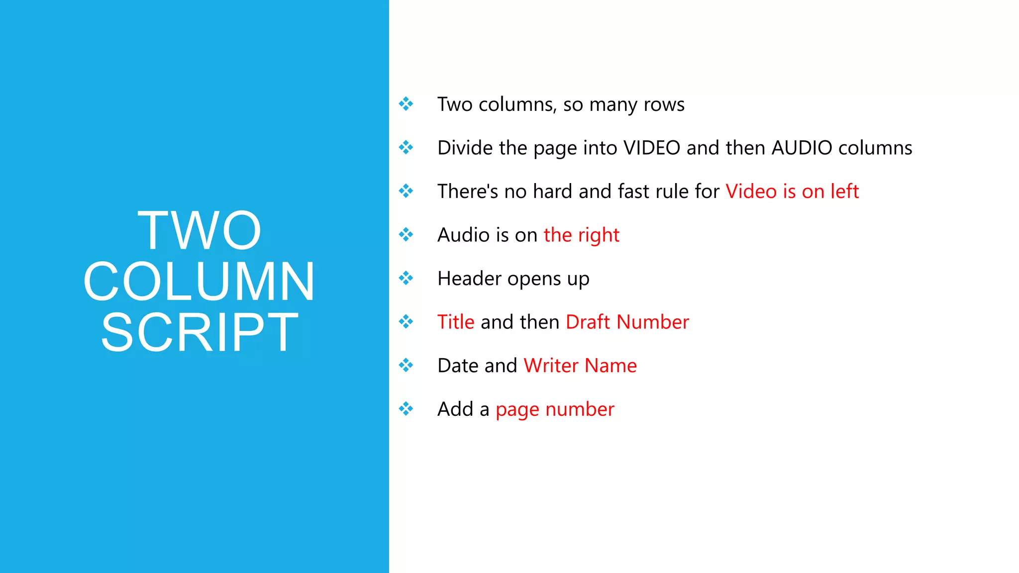 Writing for commercial Ad script-master class | PPTX