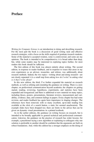 Writing for computer science, 3rd edition springer | PDF