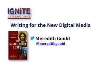 Writing for the New Digital Media | PDF
