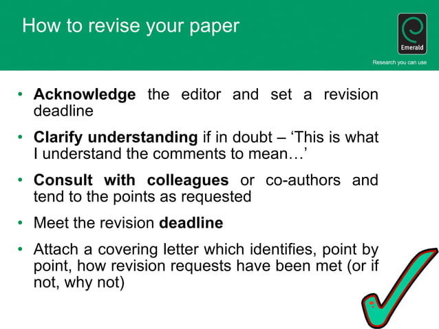 Writing for emerald journals | PPT