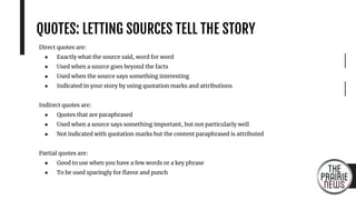 Writing for Journalism | PPT