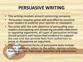 Writing for magazine | PPTX