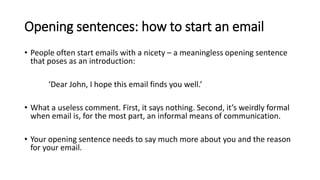 Writing formal and informal emails - M. van Eijk | PPTX