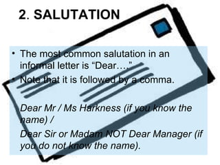 Writing formal letters | PPT