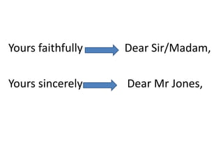 Writing formal letters | PPT