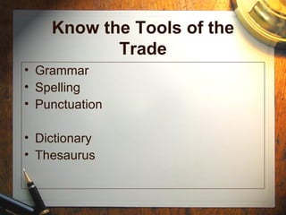 Writing for Media - Writing | PPT