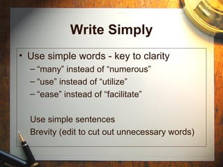 Writing for Media - Writing | PPT
