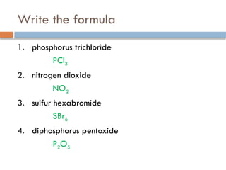 writing formulas and chemical compounds.ppt