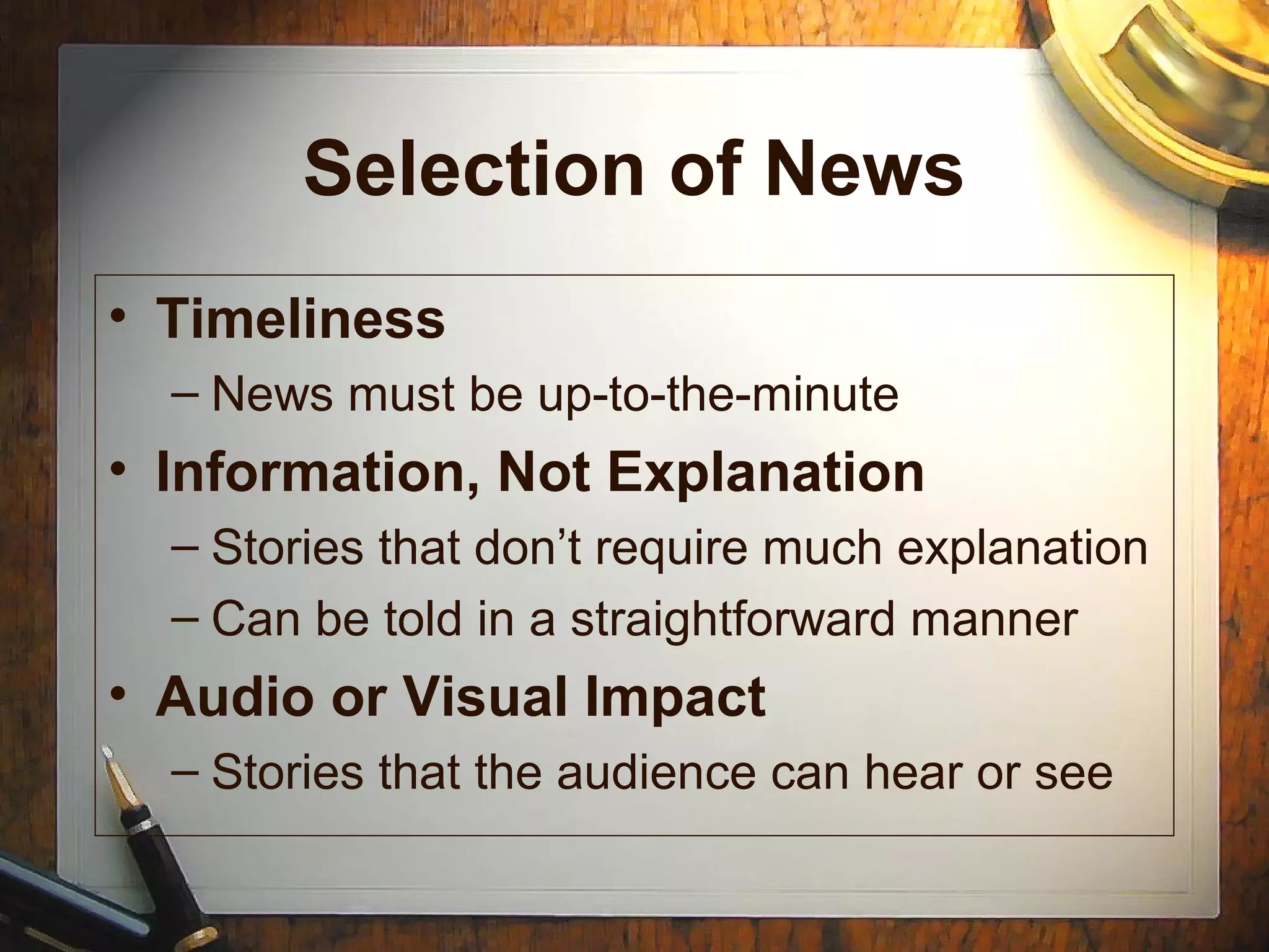 Writing for news programme | PPT