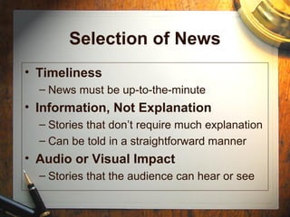 Writing for news programme | PPT