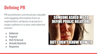 Writing for Public Relations | PPTX