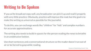 Writing for Radio & Television | PPTX