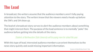 Writing for Radio & Television | PPTX