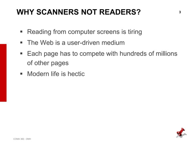Writing for scanners | PPTX