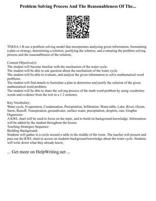 Writing For The GED Test Book 4 - Practice Prompts | PDF