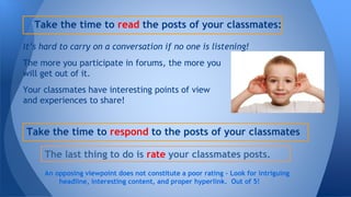 Writing forum posts 2 | PPTX