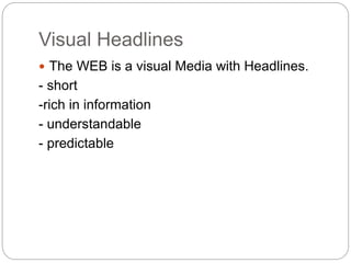 Writing for web class2 | PPT