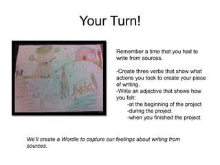 Writing from Sources Part 1 | PPTX